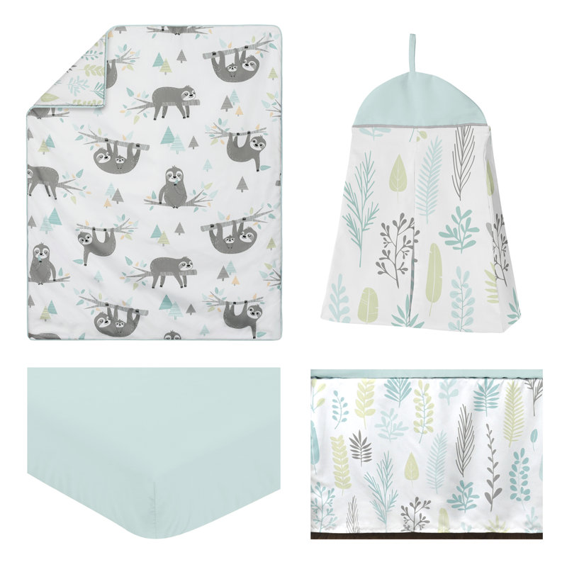 Sweet Jojo Designs Sloth 4 - Piece Crib Bedding Set & Reviews | Wayfair