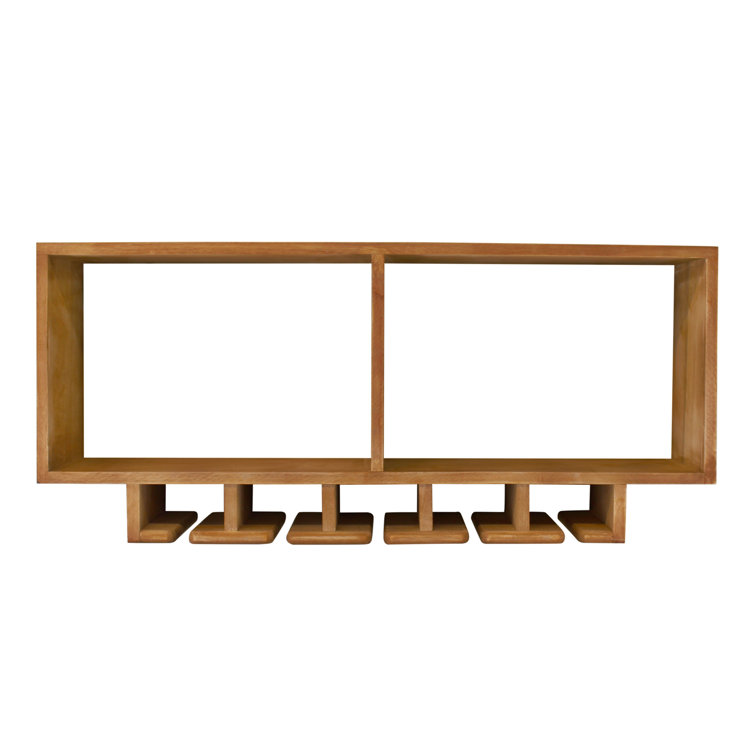 Natur Pur Ruth Wall Mounted Wine Glass Rack in Brown & Reviews ...
