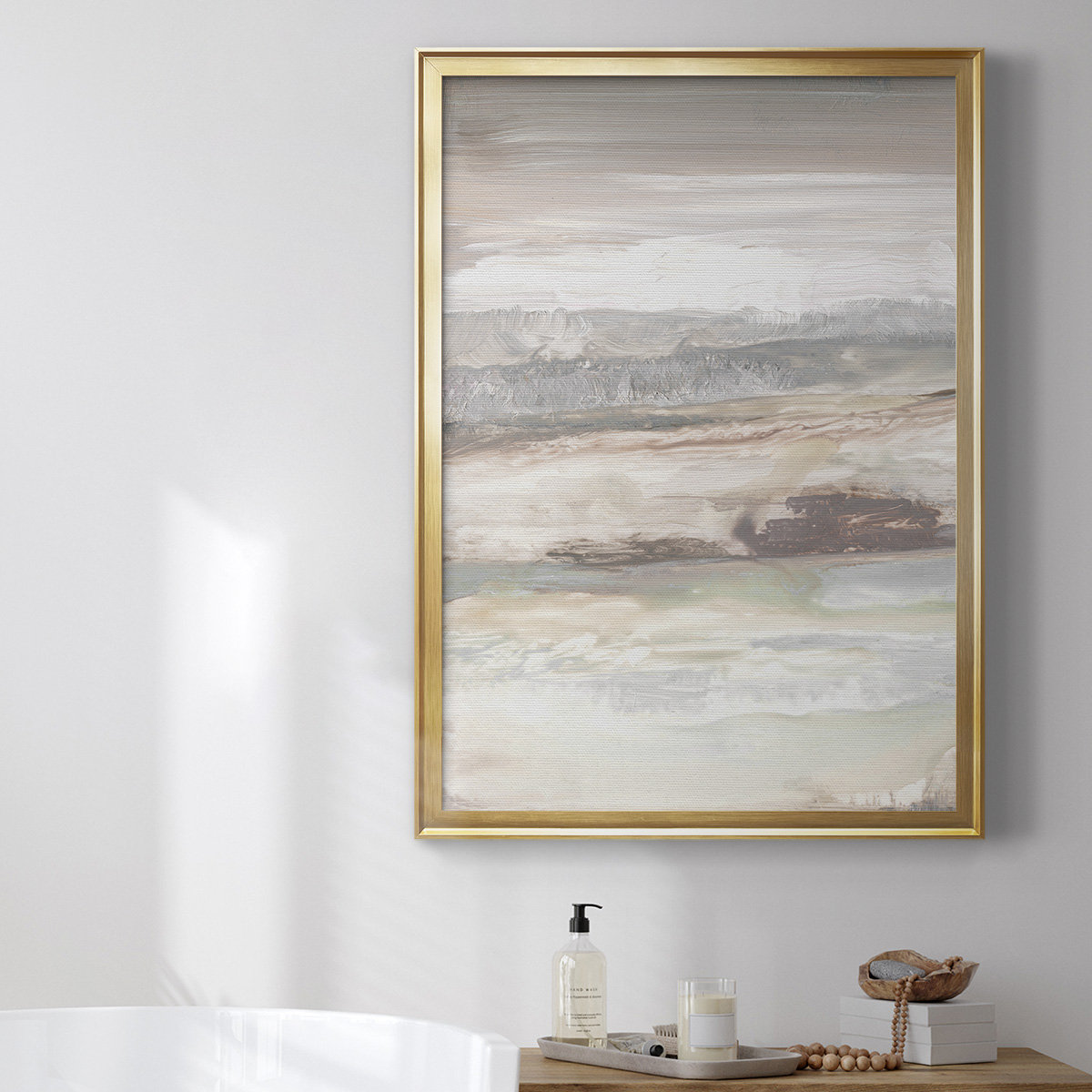 Ivy Bronx Neautral September Sky - Picture Frame Painting on Canvas ...