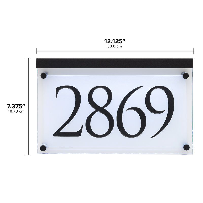 Whitehall Products 1-Line Address Plaque & Reviews | Wayfair