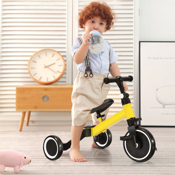 Zoomie Kids 3-In-1 Toddler Bike Convertible Kids Tricycle With ...