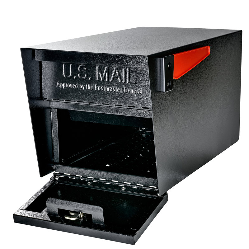 Mail Boss Street Safe Latitude Front & Rear Access Locking Post Mounted ...