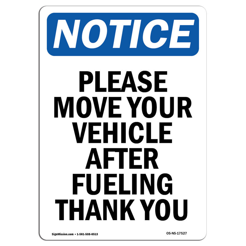 SignMission Please Move Your Vehicle After Sign | Wayfair