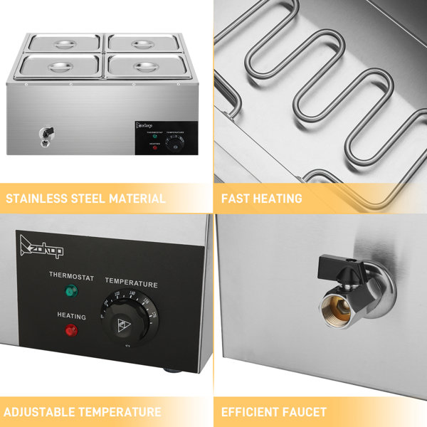 Winado Stainless Steel 20 Quarts Warmers, Heaters, Burners And Servers ...