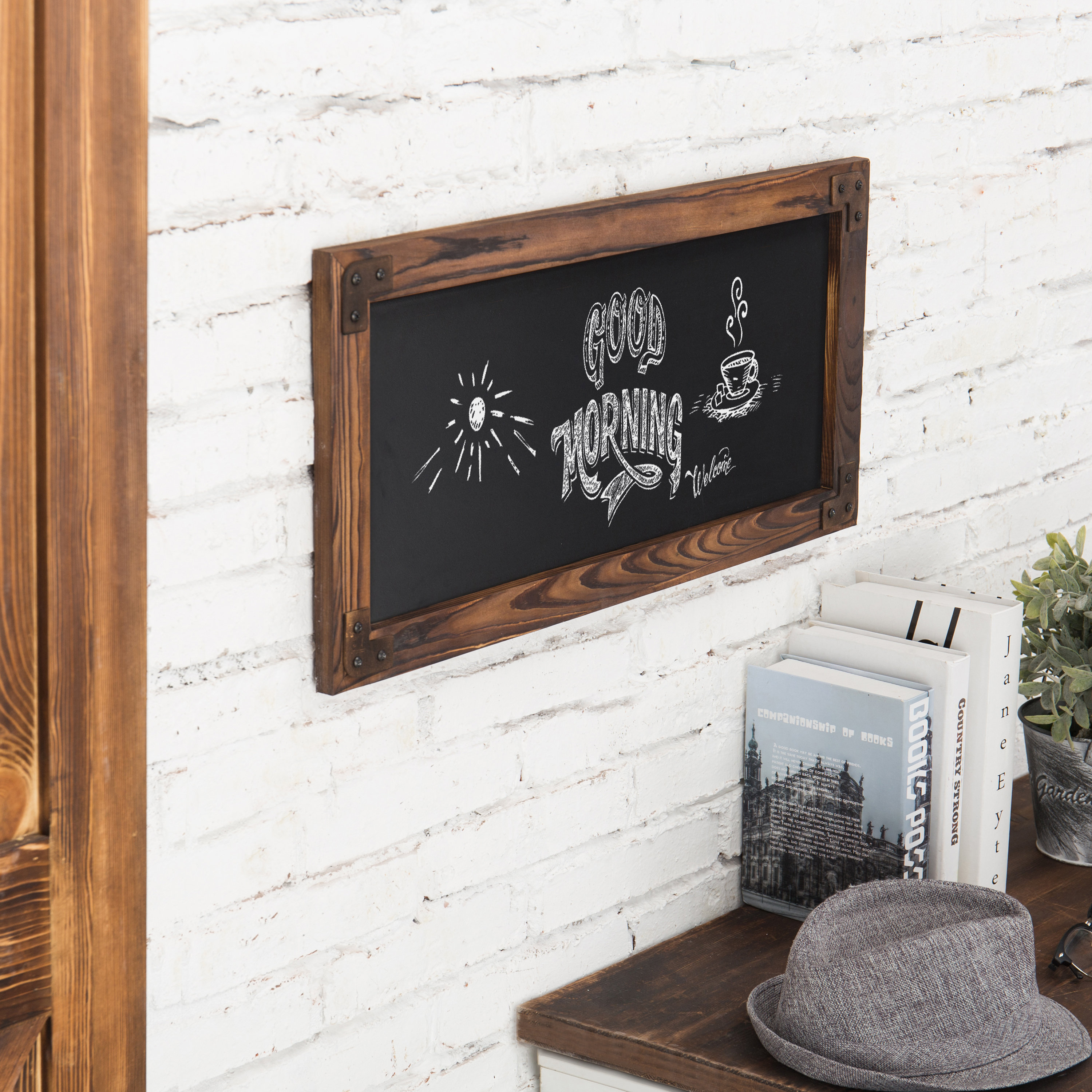 Loon Peak® Wooden Wall Mounted Chalkboard | Wayfair