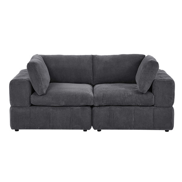 Wade Logan® Aronas 79'' Upholstered Loveseat & Reviews | Wayfair