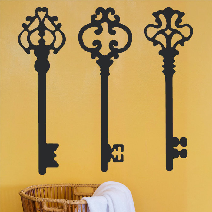 The Decal Guru Skeleton Keys Wall Decal & Reviews | Wayfair