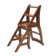 Plow & Hearth 3 - Step Wood Folding Small Step Ladder | Wayfair