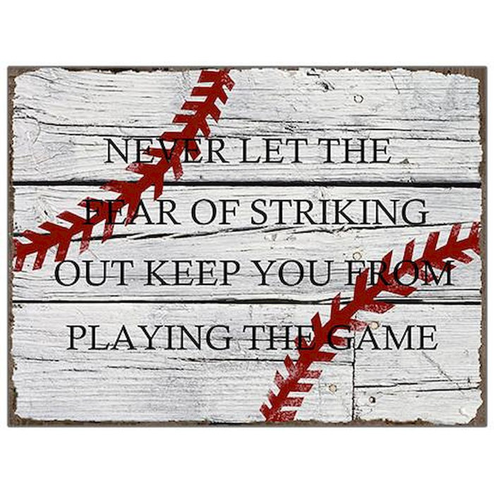Winston Porter Baseball Rules Wooden Sign Wall Décor & Reviews | Wayfair