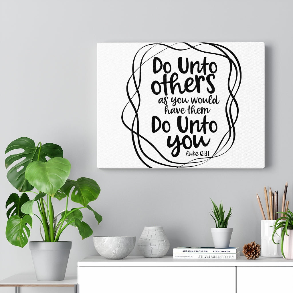 Trinx Do Unto Others Luke 6:31 Christian Wall Art Bible Verse Print ...