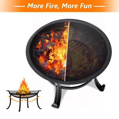 Sol 72 Outdoor™ Martinique 20'' H x 22'' W Steel Outdoor Fire Pit with ...