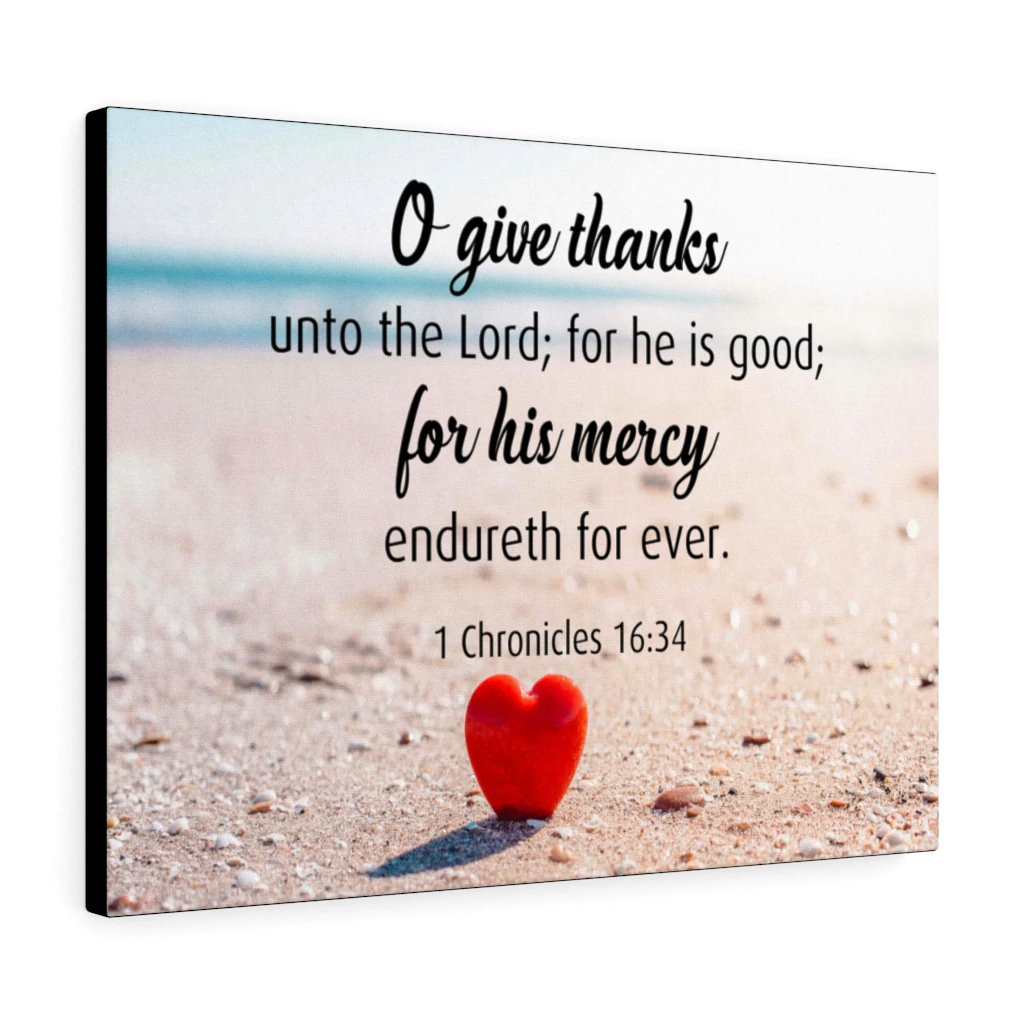 Trinx Give Thanks Unto The Lord 1 Chronicles 16:34 Christian Wall Art ...