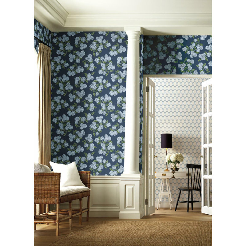 Rifle Paper Co. Hydrangea 27' x 27" Wallpaper & Reviews | Wayfair