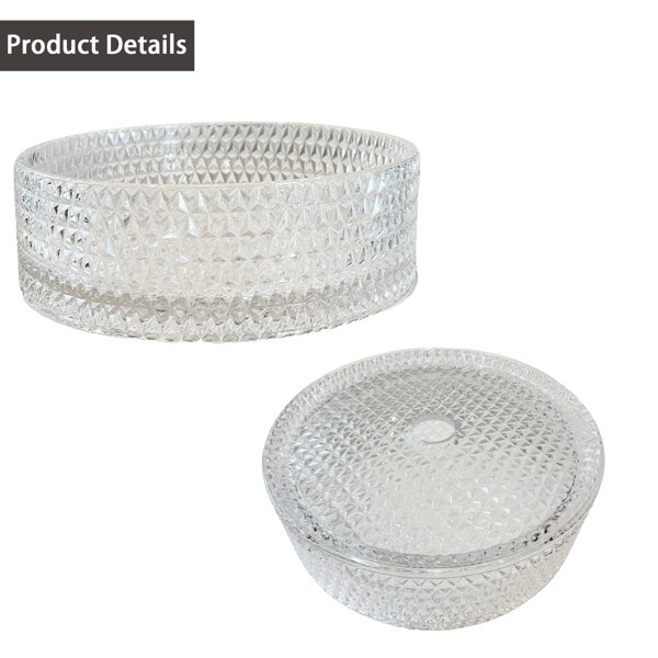 Homein 14.17'' Crystal Glass Circular Vessel Bathroom Sink | Wayfair