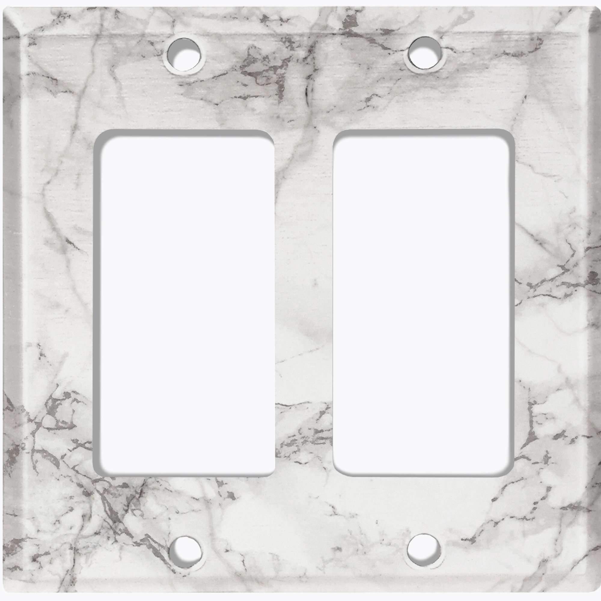 WorldAcc 2-Gang Decorator Combination Wall Plate | Wayfair