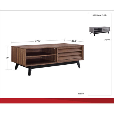 Trent Austin Merced Coffee Table with Storage & Reviews | Wayfair.co.uk