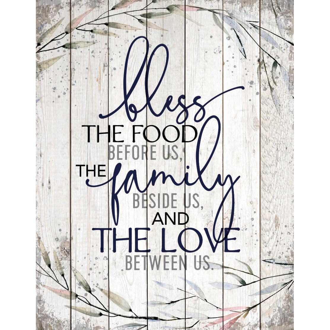 Trinx Bless the Food Plaque Wall Décor | Wayfair