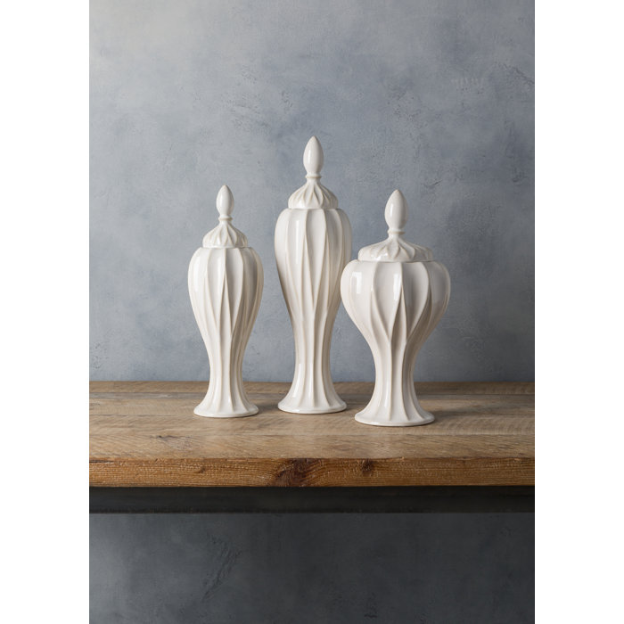 Lark Manor 3 Piece Storage Jar Set & Reviews | Wayfair