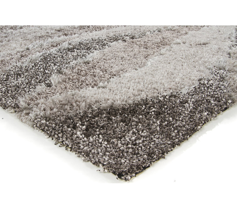 Orren Ellis Isidore Handmade Black And Gray Rug | Wayfair