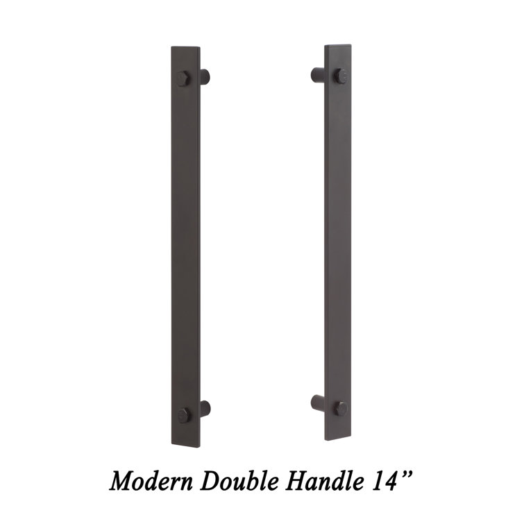 Sure-LocHardware Modern Barn Door Double Handle & Reviews | Wayfair