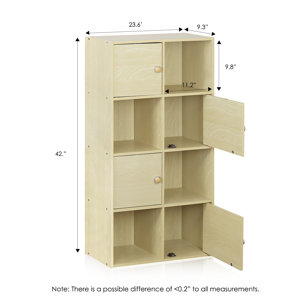 Rebrilliant 41.7'' H x 23.6'' W Standard Bookcase & Reviews | Wayfair