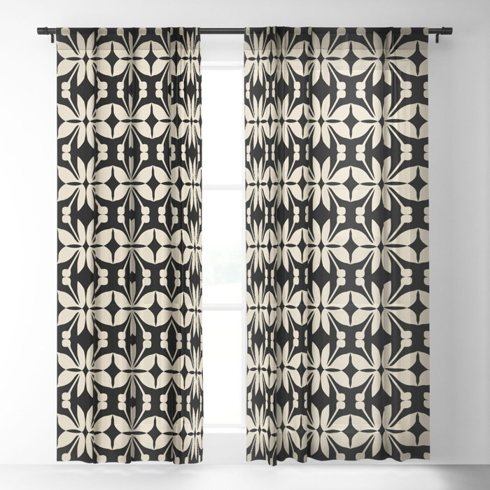 Bless international Mirimo Algarve 1pc Sheer Window Curtain Panel | Wayfair