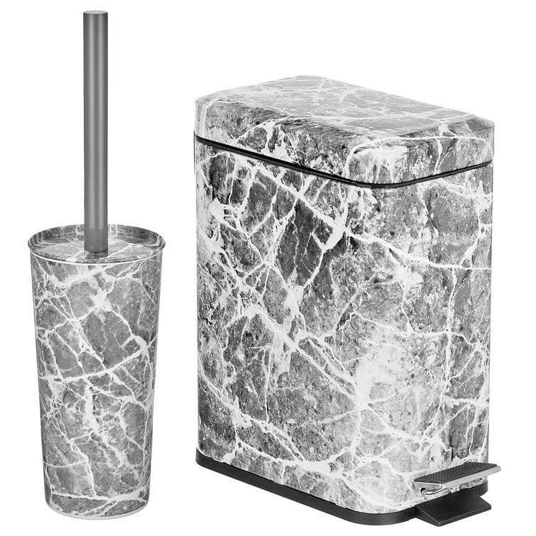 JEUPDAY 1.3 Gallon Step On Trash Can Sets | Wayfair