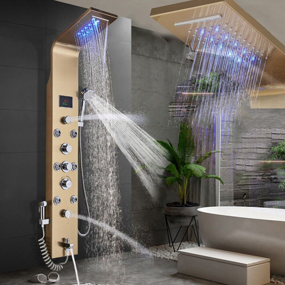 Senlesen 45.27" Shower Panel with Fixed Shower Head | Wayfair