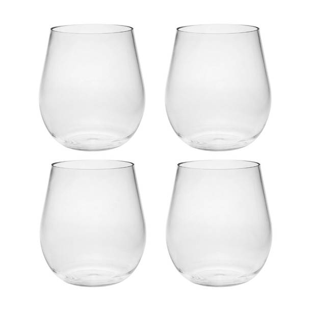 Latitude Run® 4 - Piece 10oz. Plastic Pilsner Glass Glassware Set | Wayfair