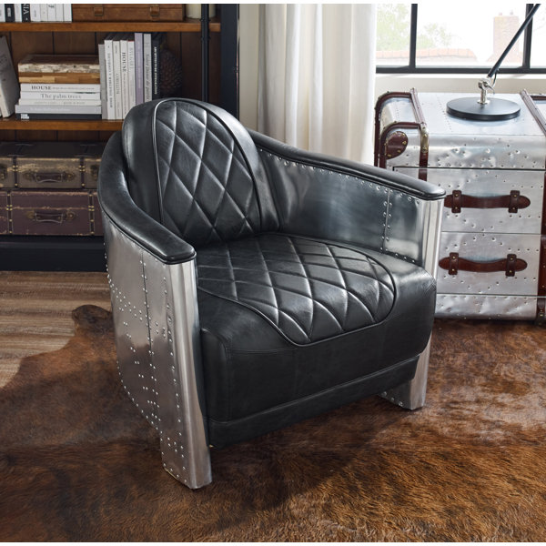 Aviator-leather-chair | Wayfair