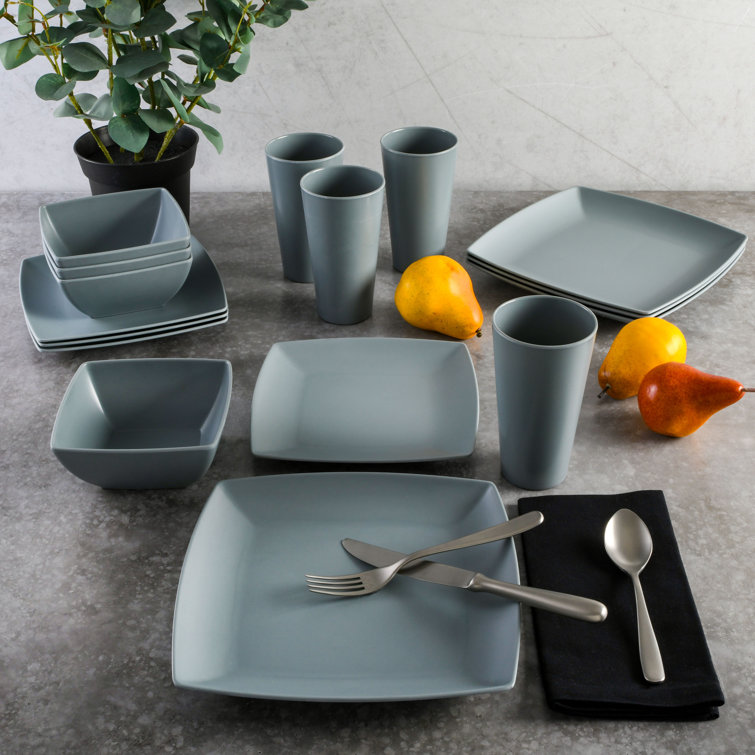 Gibson Home Melamine Dinnerware - Set of 16 & Reviews | Wayfair