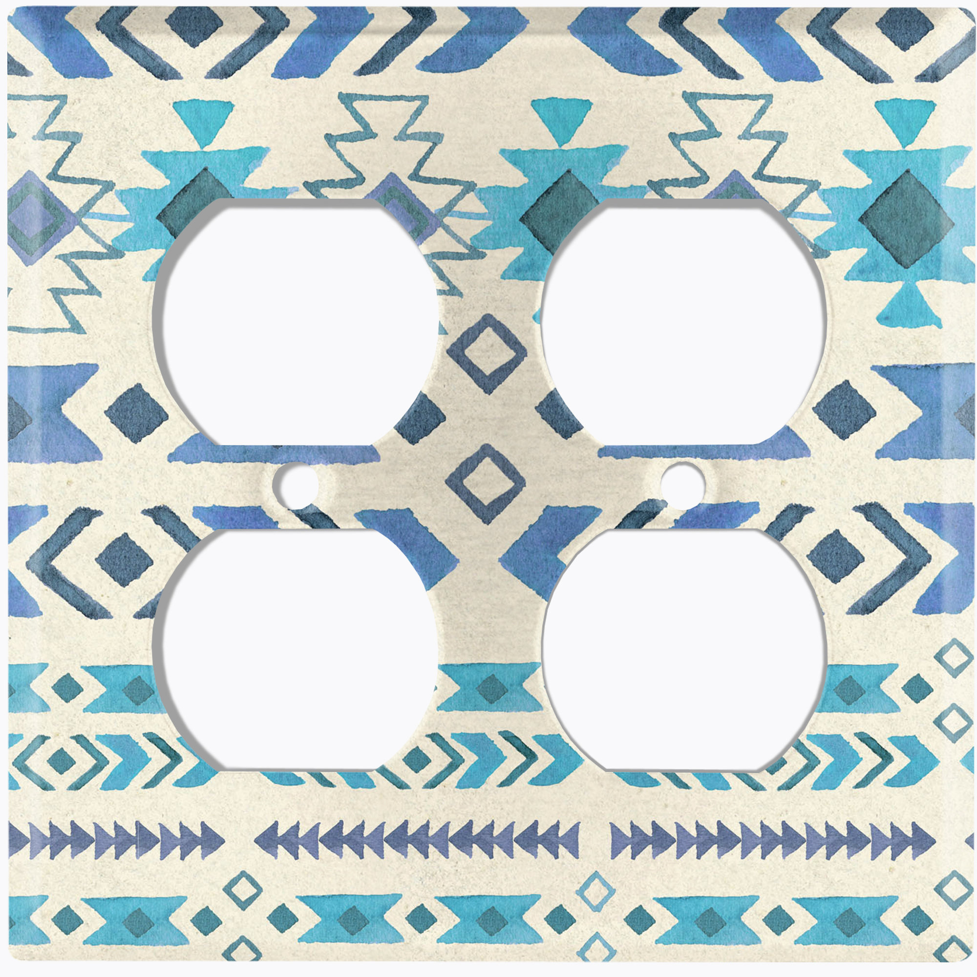 WorldAcc Indian Native Tribal 2-Gang Duplex Outlet Wall Plate | Wayfair