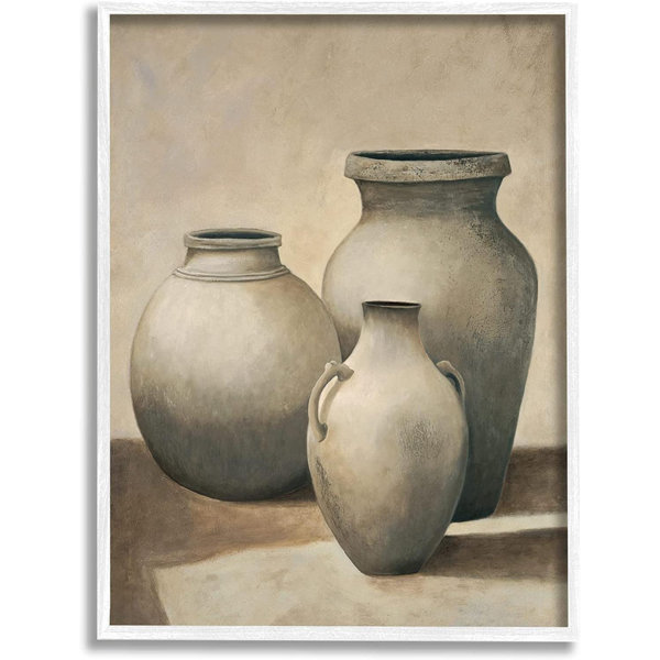 Bungalow Rose Clay Plant Pottery Jars Still Life Pencil Sketch Clay ...