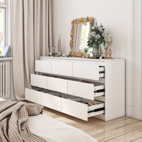 Latitude Run® Nine Drawers Dresser For Your Bedroom | Wayfair