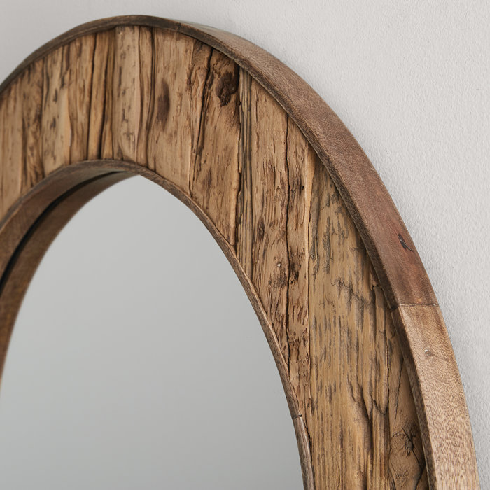 Loon Peak® Kristie Oval Wood Wall Mirror | Wayfair