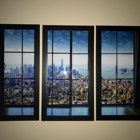 Wade Logan® New York City Window Framed On Plastic/Acrylic 3 Pieces Set ...
