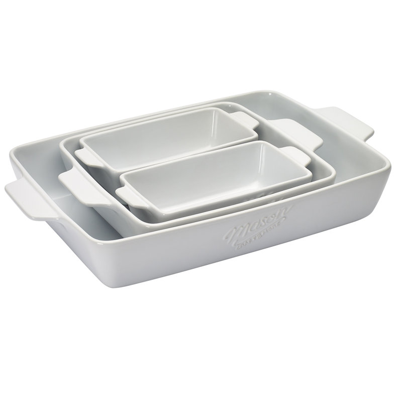 Mason Craft & More 4 Piece Ceramic Bake Ware Set & Reviews | Wayfair