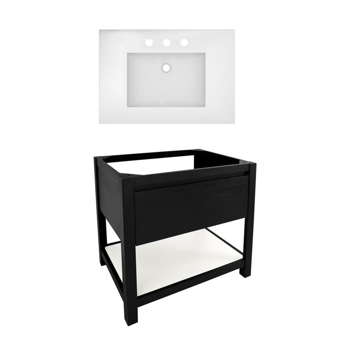 Native Trails Solace 30.5'' Free-standing Single Bathroom Vanity with ...