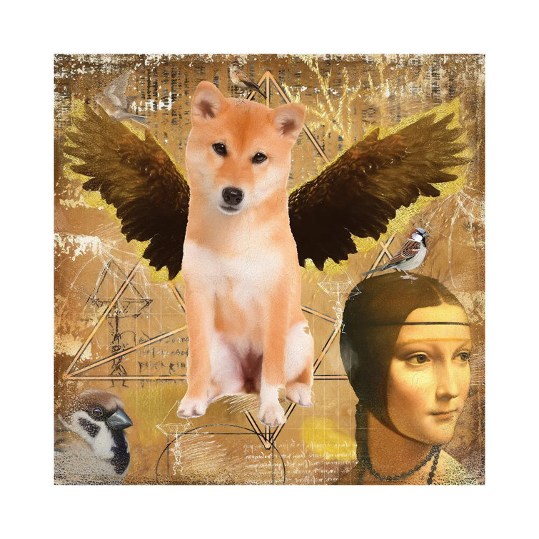 Maturi Red Shiba Inu Angel Da Vinci | Wayfair.co.uk
