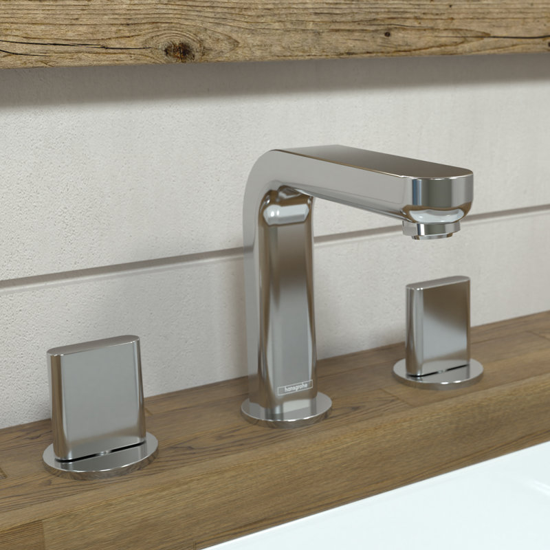 Hansgrohe Metris Widespread Faucet 2-handle Bathroom Faucet with Drain ...