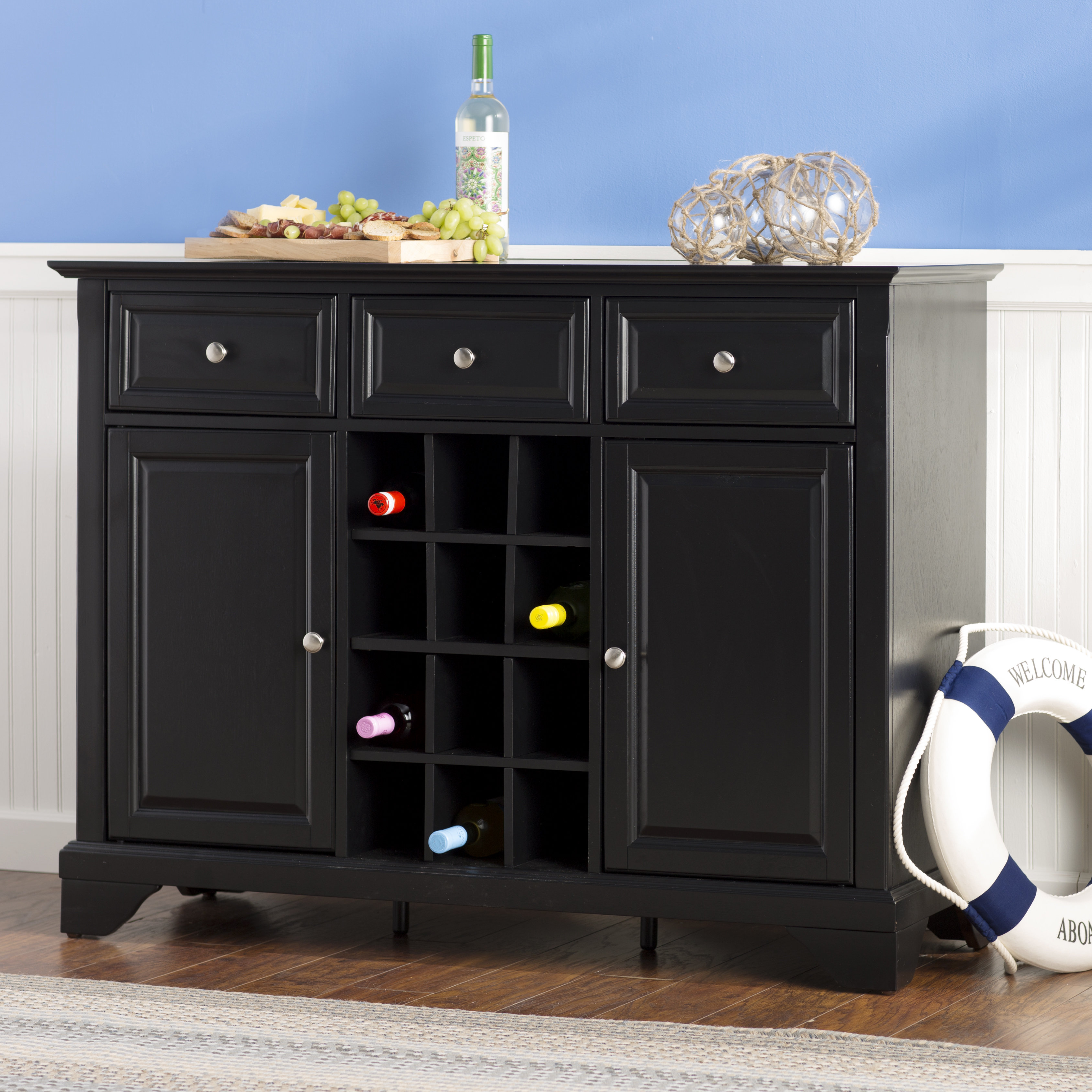 Three Posts™ Hedon 47.75'' Wide 3 Drawer Sideboard & Reviews | Wayfair
