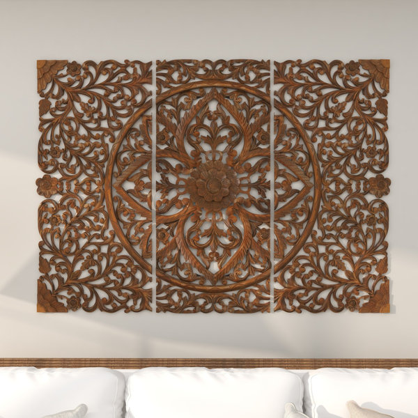 3-piece-natural-wood-decor-set | Wayfair