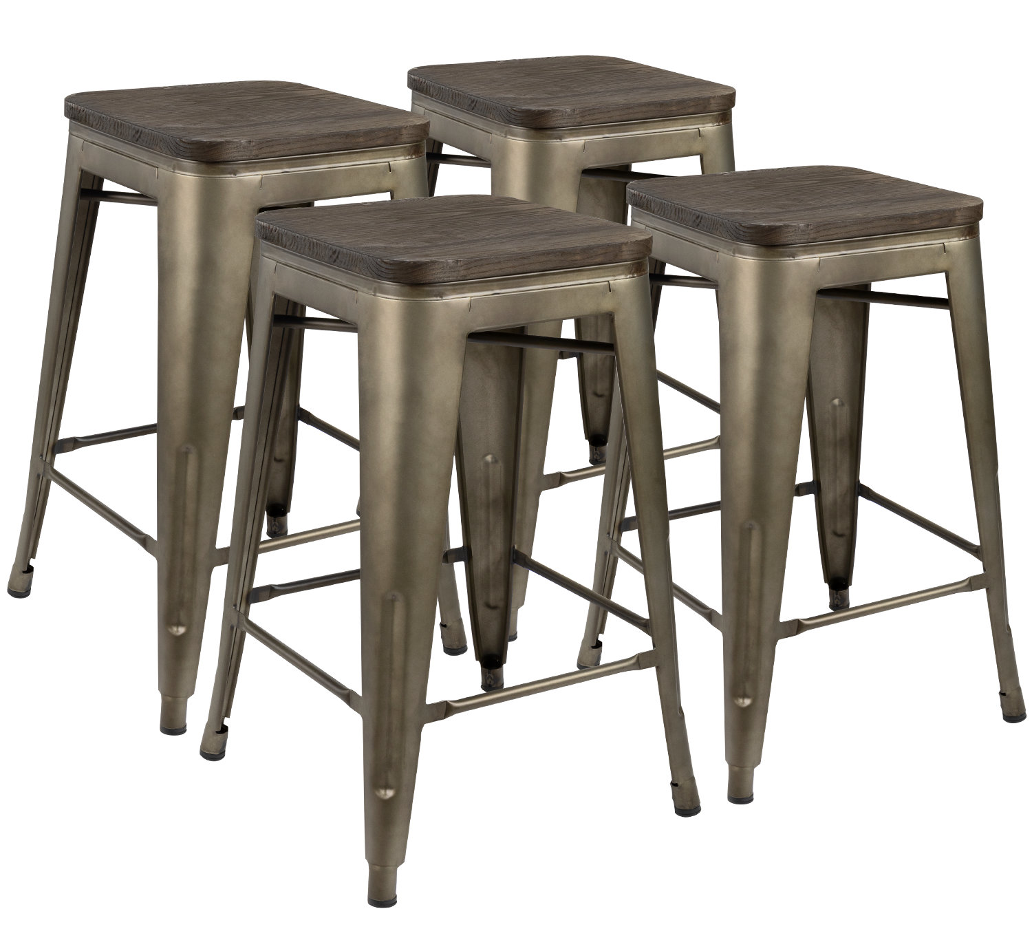 Williston Forge Mattapoisett 24'' Counter Stool & Reviews | Wayfair