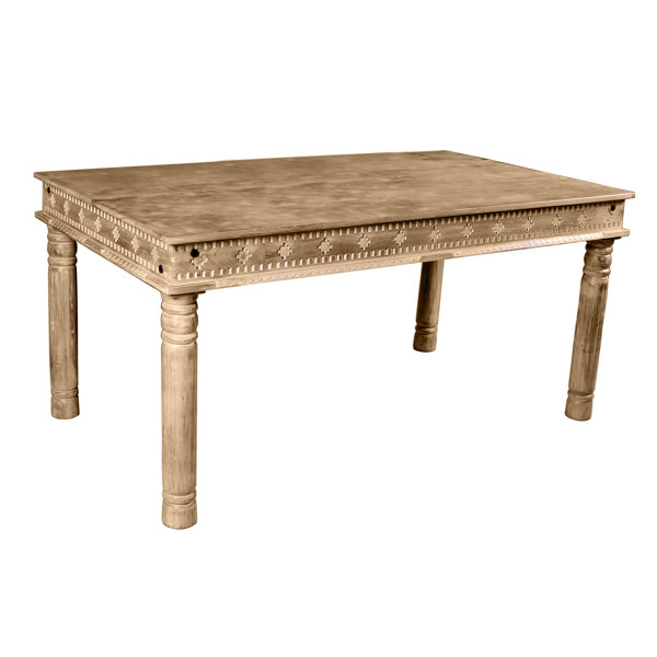 Bloomsbury Market Francisque 140Cm Mango Solid Wood Dining Table ...