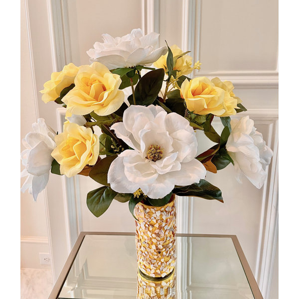Primrue Forever Yours Roses Centerpiece in Vase | Wayfair