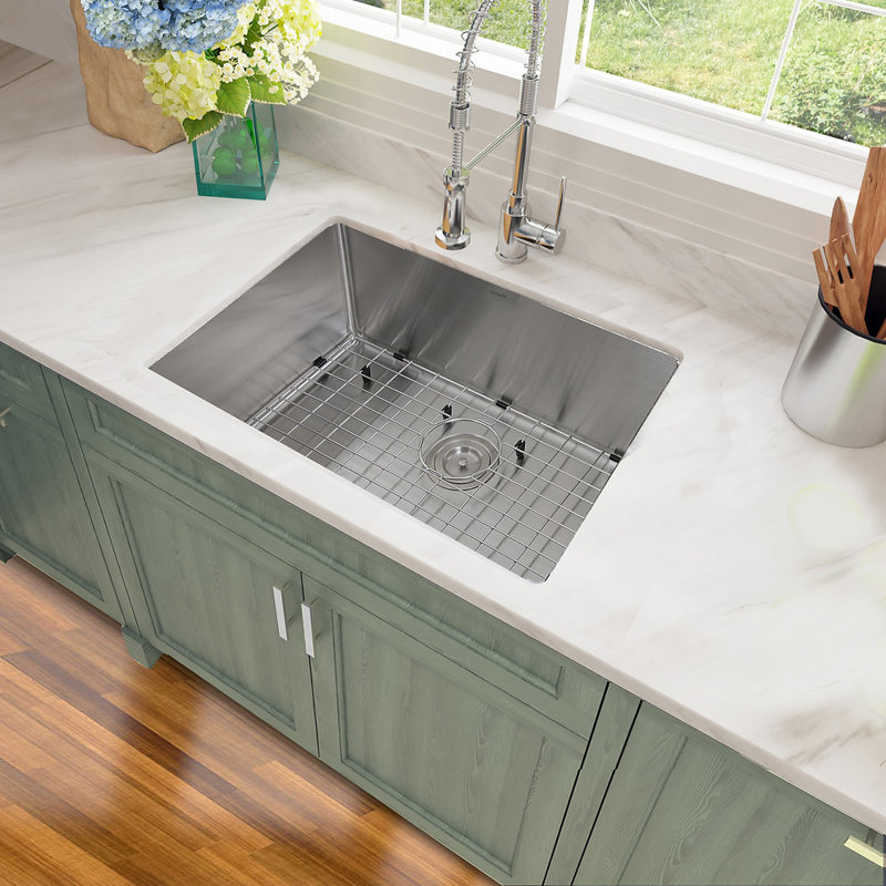 Nantucket Sinks Pro Series 18'' W Single Bowl Stainless Steel ...