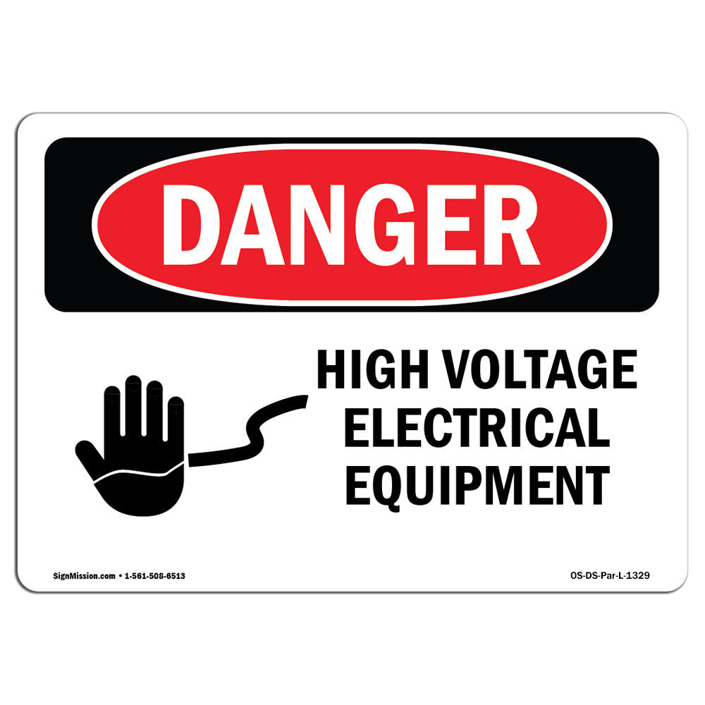 SignMission High Voltage Electrical Equipment Sign | Wayfair