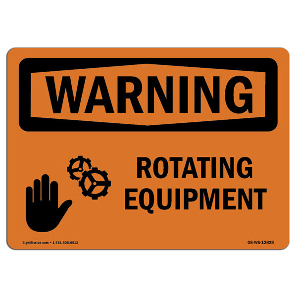 SignMission Rotating Equipment Sign | Wayfair