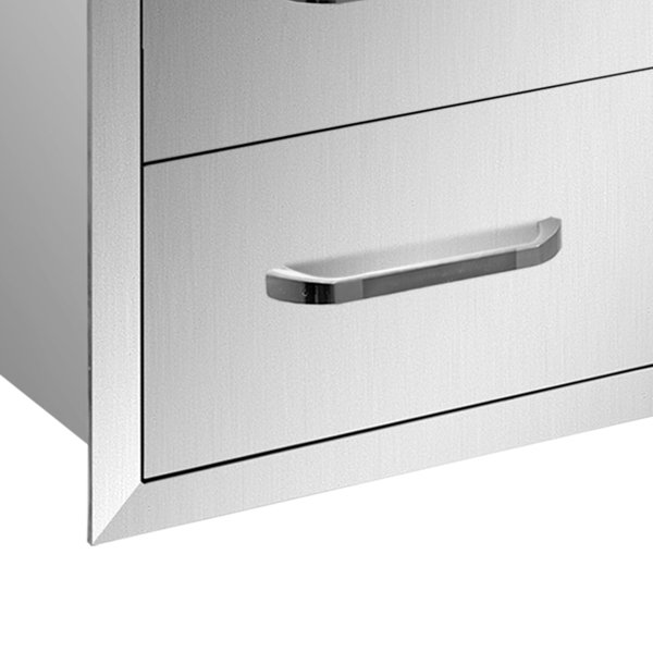 VEVOR 29.5" Stainless Steel Drop-In Door & Drawer Combo | Wayfair