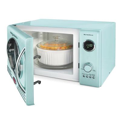 Nostalgia Electrics Nostalgia Retro 0.9 Cu. Ft. Microwave Oven, 800 ...